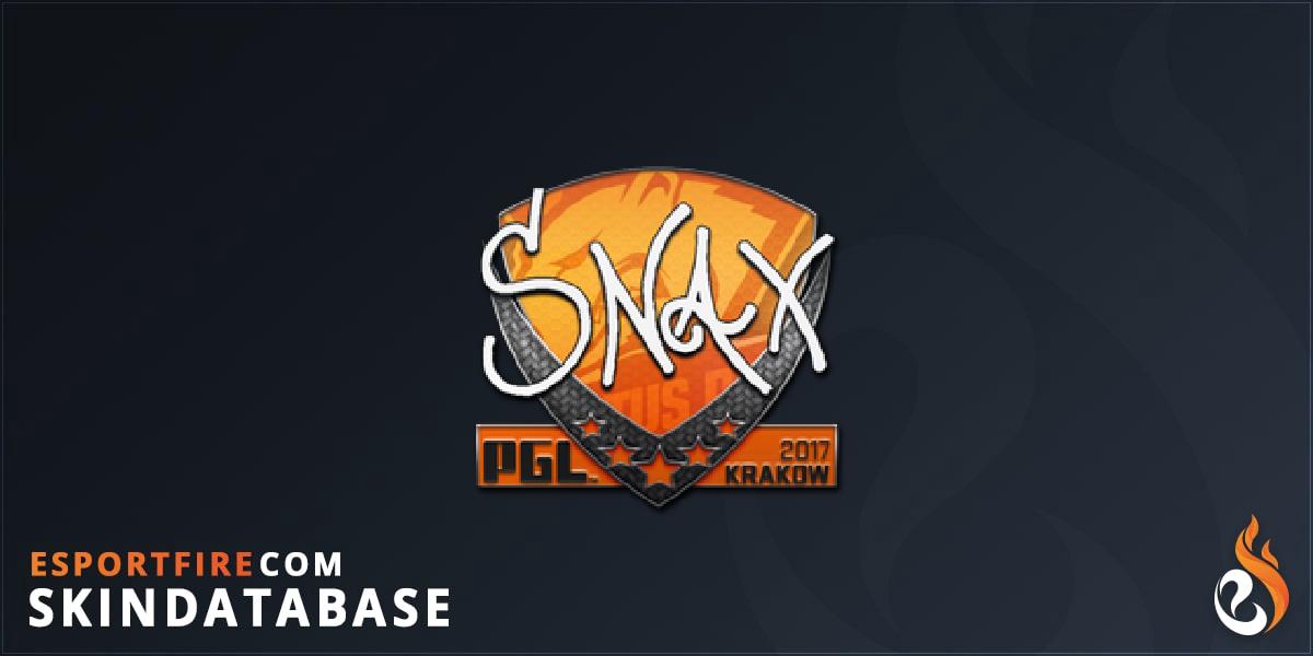 Sticker | Snax | Krakow 2017 - EsportFire.com