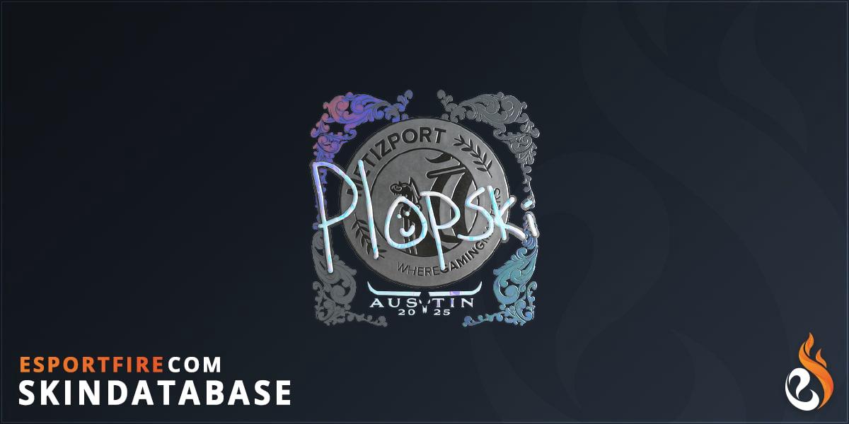 Sticker | Plopski (Holo) | Austin 2025 - EsportFire.com