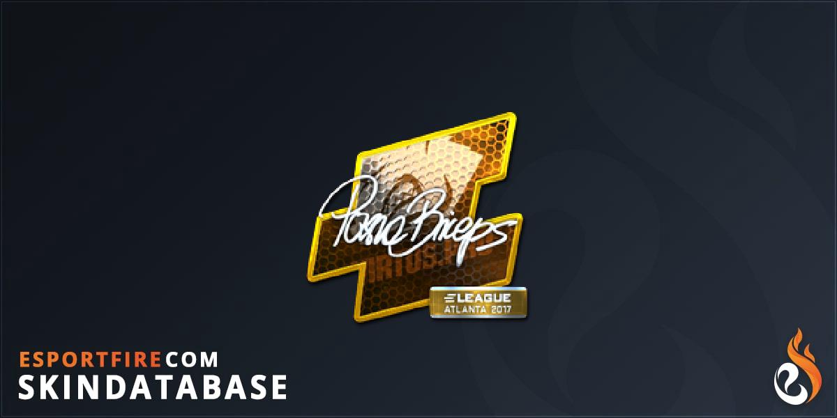 Sticker | pashaBiceps (Foil) | Atlanta 2017 - EsportFire.com