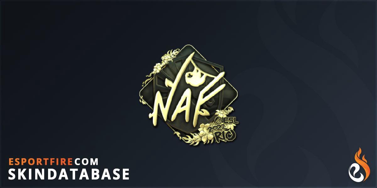 Sticker | NAF (Gold) | Rio 2022 - EsportFire.com