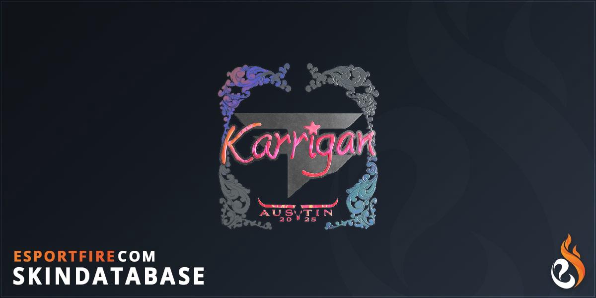 Sticker | karrigan (Holo) | Austin 2025 - EsportFire.com