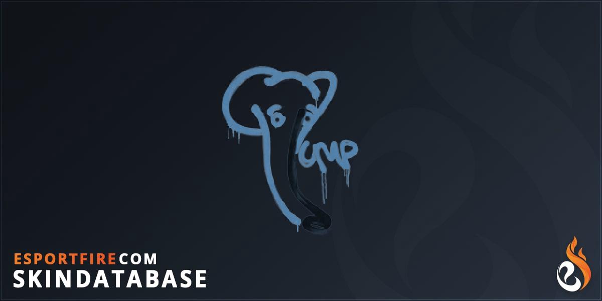 Graffiti | Recoil UMP-45 (Monarch Blue) - EsportFire.com