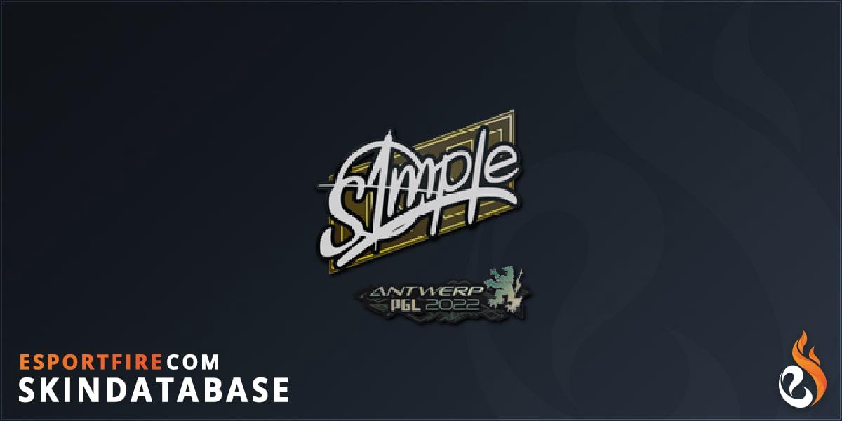 Sticker | s1mple | Antwerp 2022 - EsportFire.com