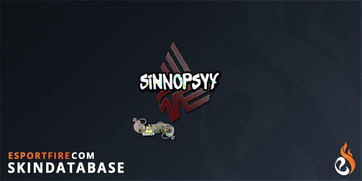 Sticker | sinnopsyy (Glitter) | Paris 2023 - EsportFire.com