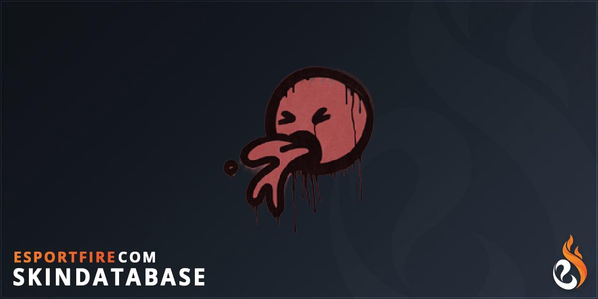 Graffiti | Puke (Blood Red) - EsportFire.com
