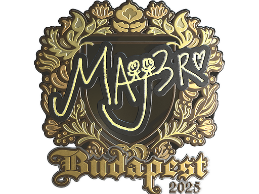 Sticker | MAJ3R (Gold) | Budapest 2025 - EsportFire.com