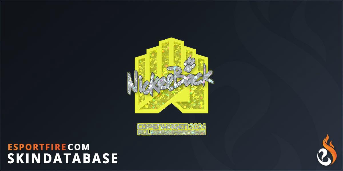 Sticker | NickelBack (Glitter) | Copenhagen 2024 - EsportFire.com