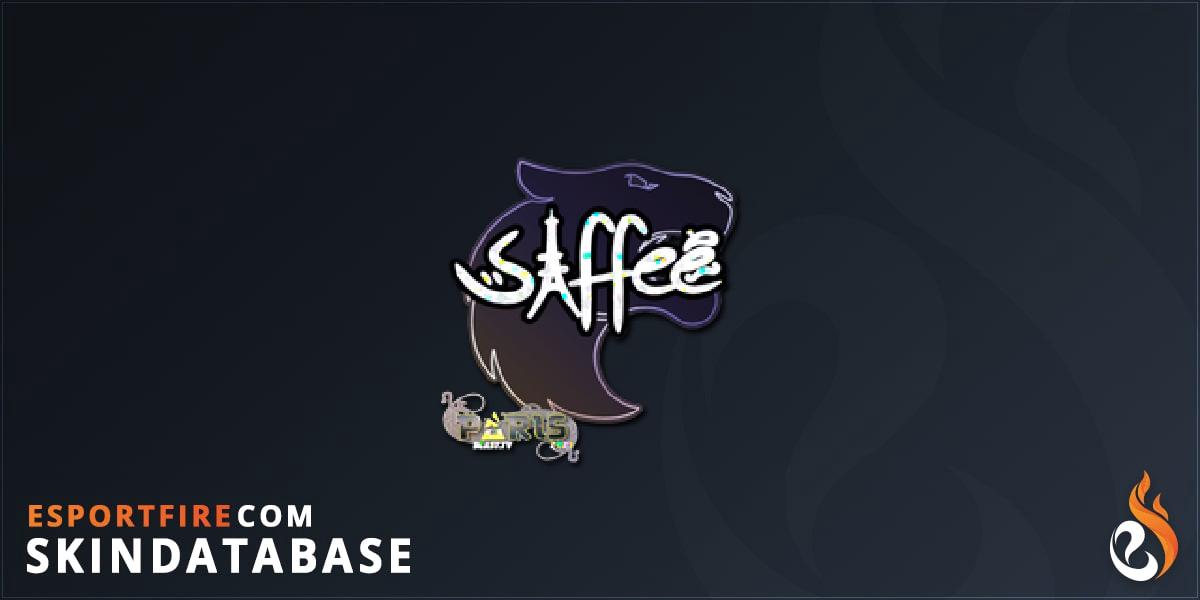 Sticker | saffee (Glitter) | Paris 2023 - EsportFire.com