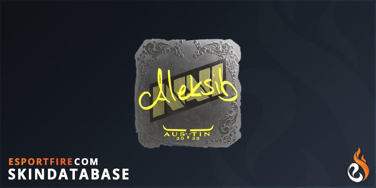 Sticker | Aleksib (Foil) | Austin 2025 - EsportFire.com
