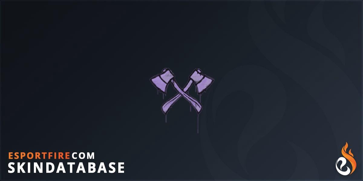 Sealed Graffiti | X-Axes (Violent Violet) - EsportFire.com