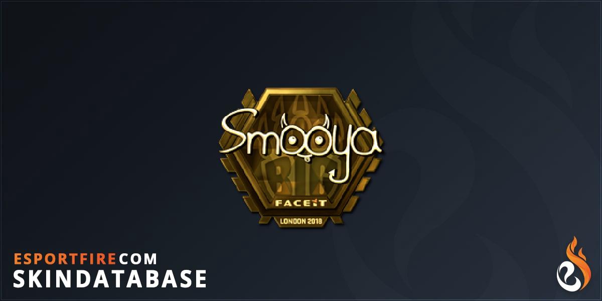 Sticker | smooya (Gold) | London 2018 - EsportFire.com