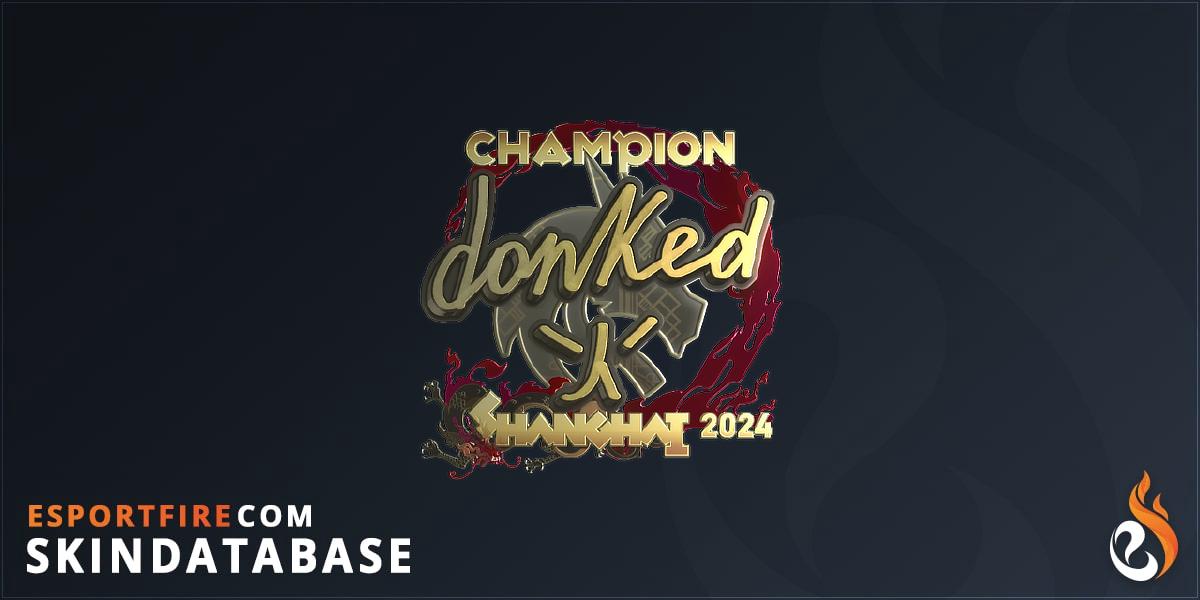 Sticker | donk (Gold, Champion) | Shanghai 2024 - EsportFire.com