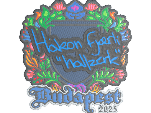 Sticker | hallzerk (Embroidered) | Budapest 2025 - EsportFire.com