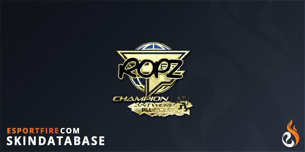 Sticker | ropz (Gold, Champion) | Antwerp 2022 - EsportFire.com