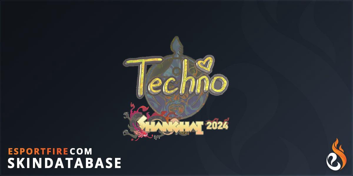 Sticker | Techno4K (Holo) | Shanghai 2024 - EsportFire.com