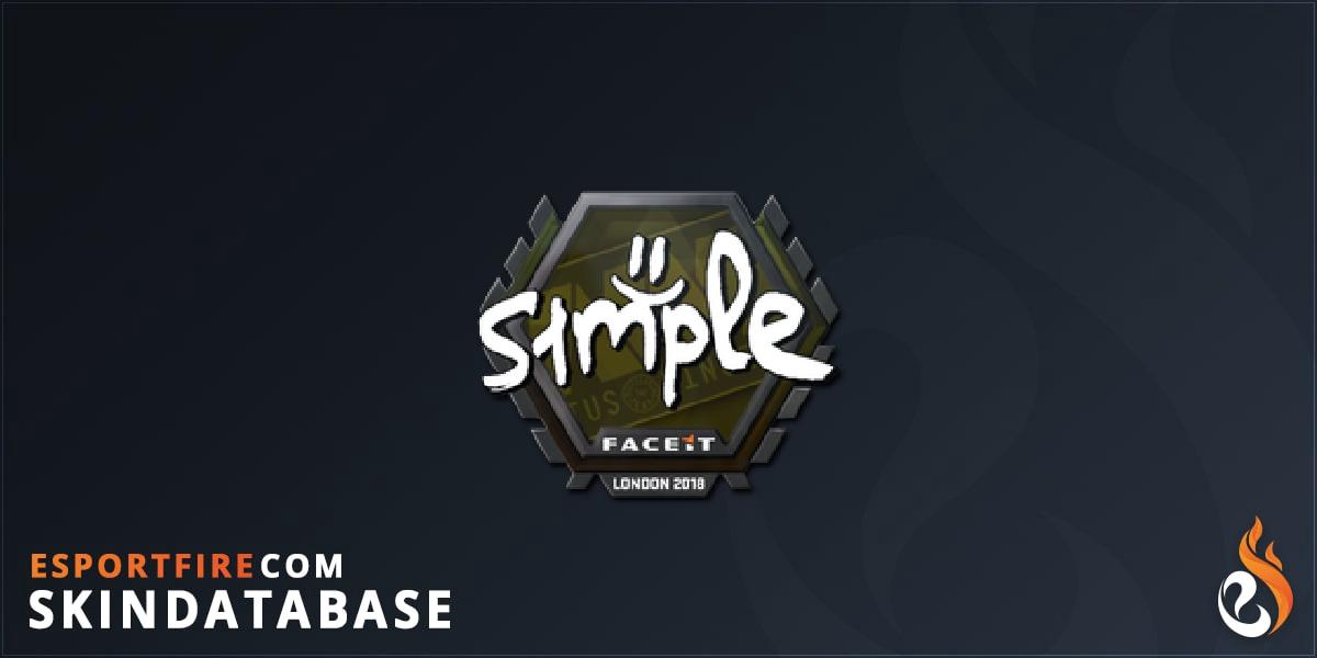 Sticker | s1mple | London 2018 - EsportFire.com