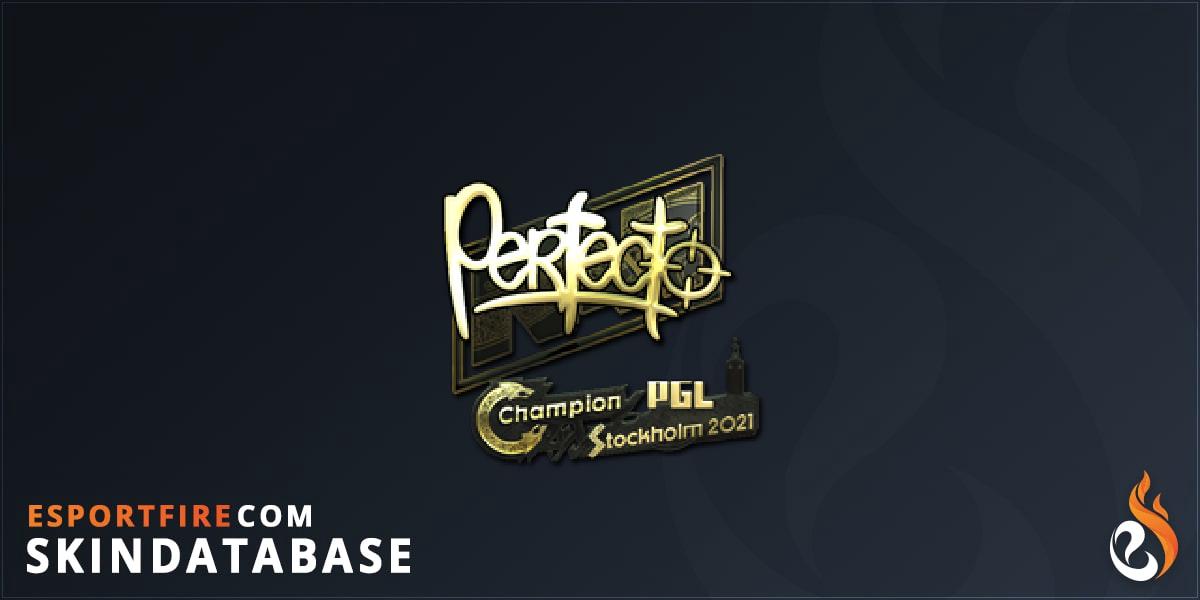 Sticker | Perfecto (Gold) | Stockholm 2021 - EsportFire.com