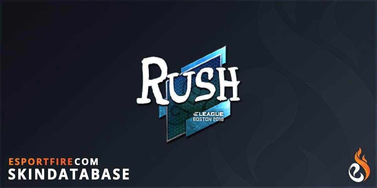 Sticker | RUSH (Foil) | Boston 2018 - EsportFire.com