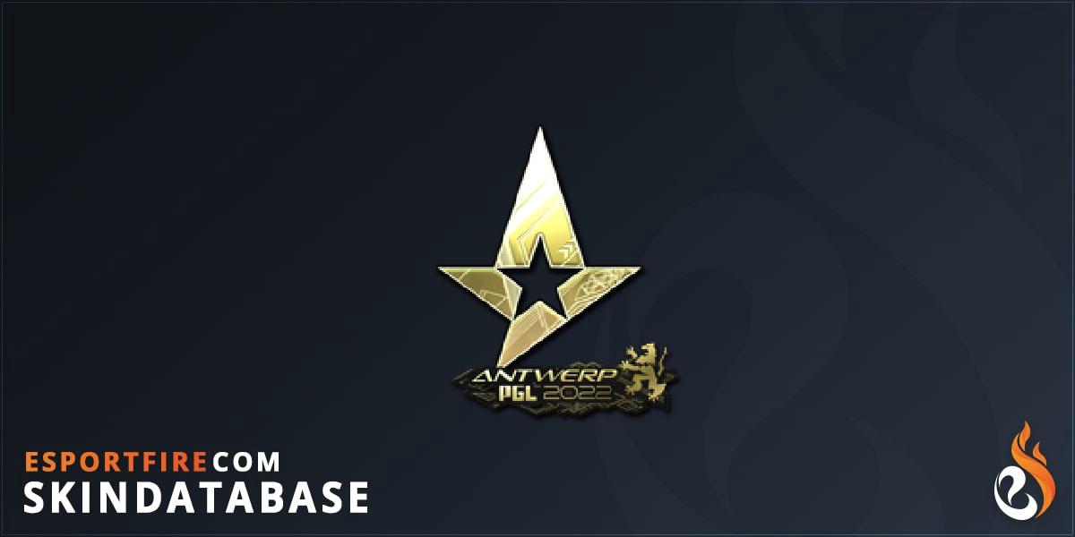 Sticker | Astralis (Gold) | Antwerp 2022 - EsportFire.com