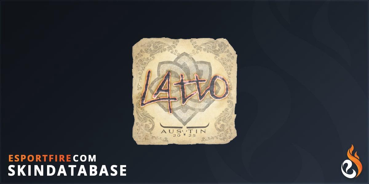 Sticker | latto | Austin 2025 - EsportFire.com