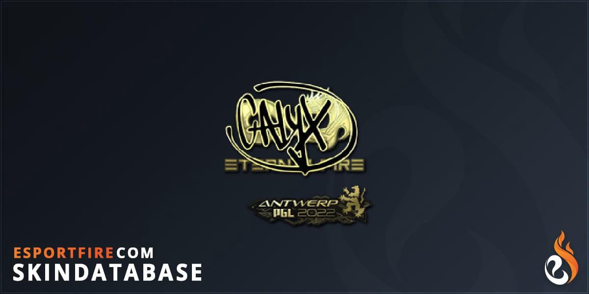 Sticker | Calyx (Gold) | Antwerp 2022 - EsportFire.com