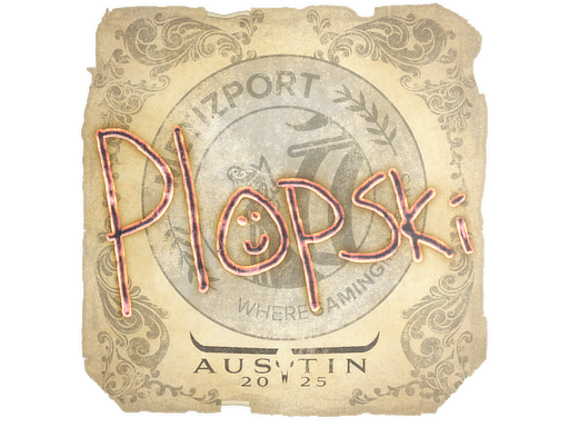 Sticker | Plopski | Austin 2025 - EsportFire.com