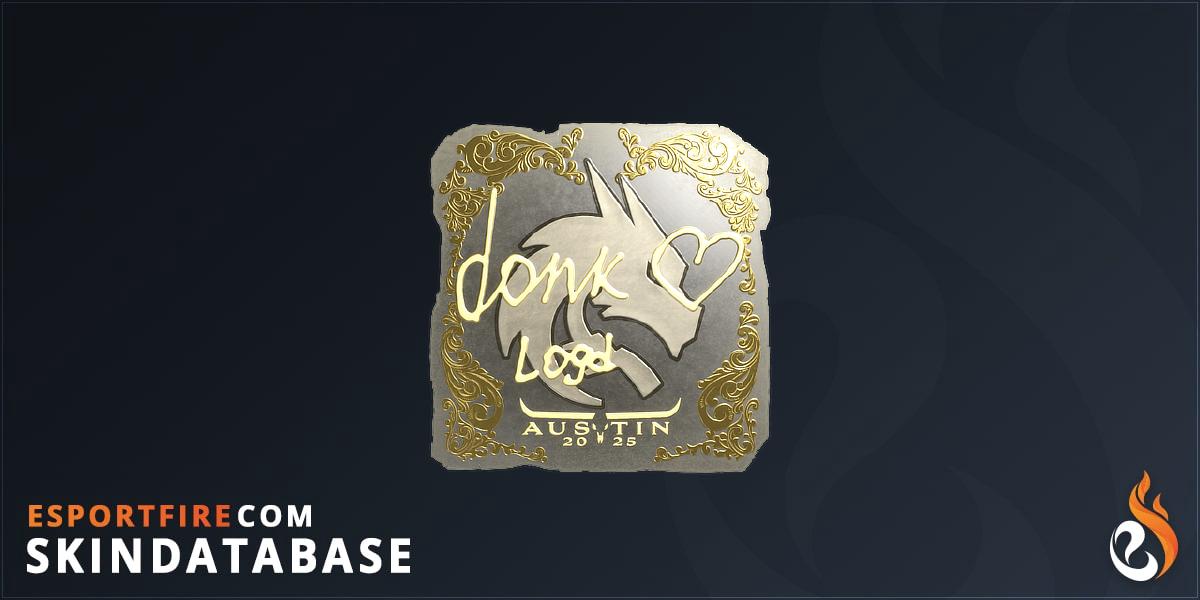 Sticker | donk (Gold) | Austin 2025 - EsportFire.com