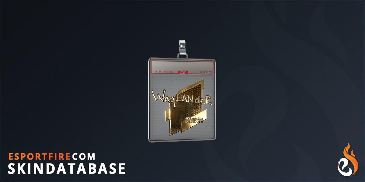 Sticker Slab | wayLander (Gold) | Boston 2018 - EsportFire.com