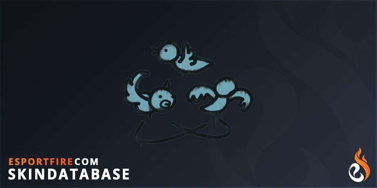 Graffiti | Dizzy (Wire Blue) - EsportFire.com