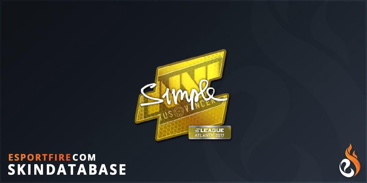 Sticker | s1mple | Atlanta 2017 - EsportFire.com