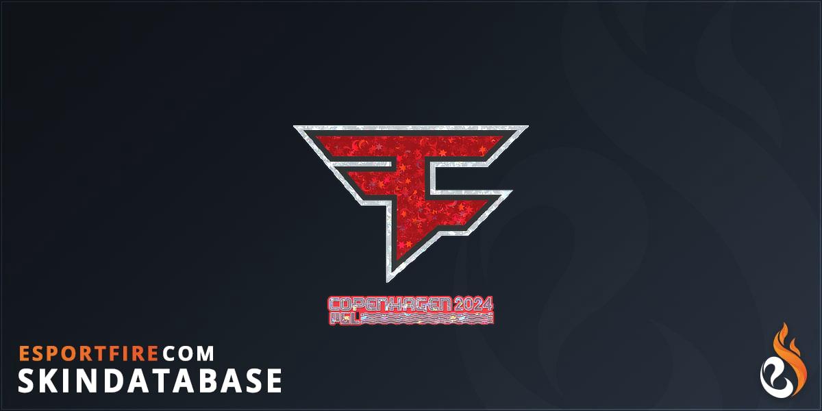 Sticker Faze Clan Glitter Copenhagen 2024