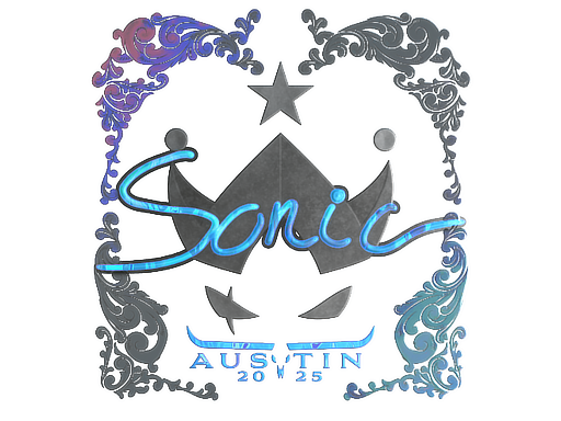 Sticker | Sonic (Holo) | Austin 2025 - EsportFire.com