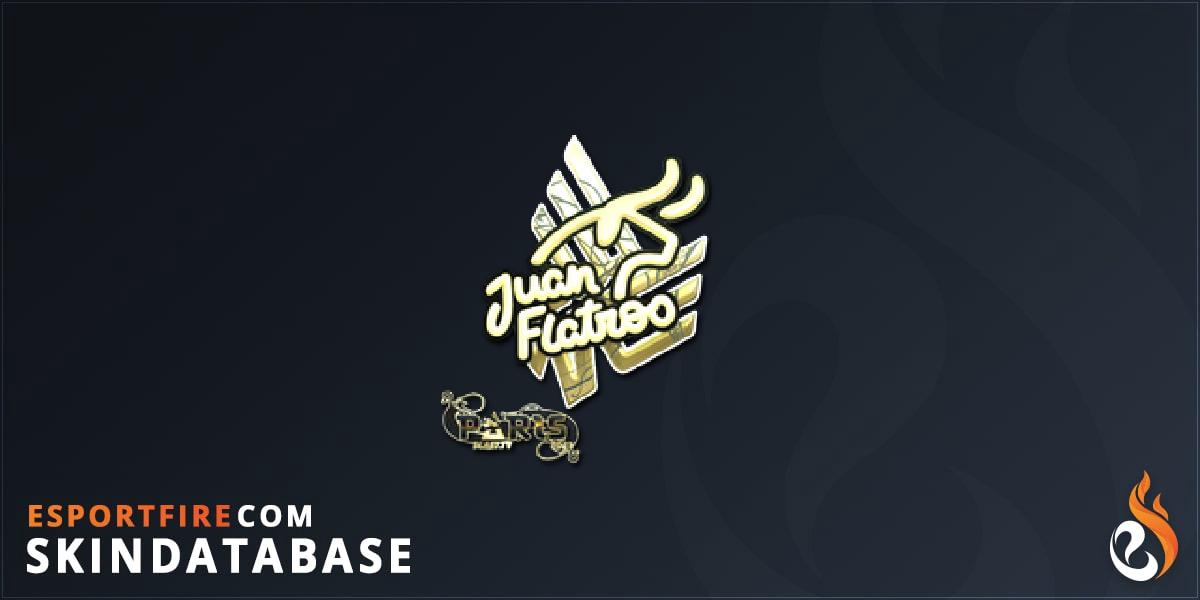 Sticker | juanflatroo (Gold) | Paris 2023 - EsportFire.com