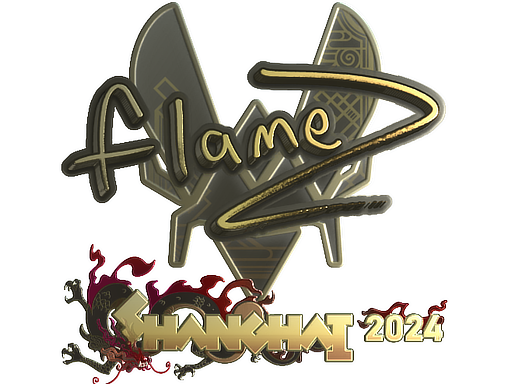 Sticker | FlameZ (Gold) | Shanghai 2024 - EsportFire.com