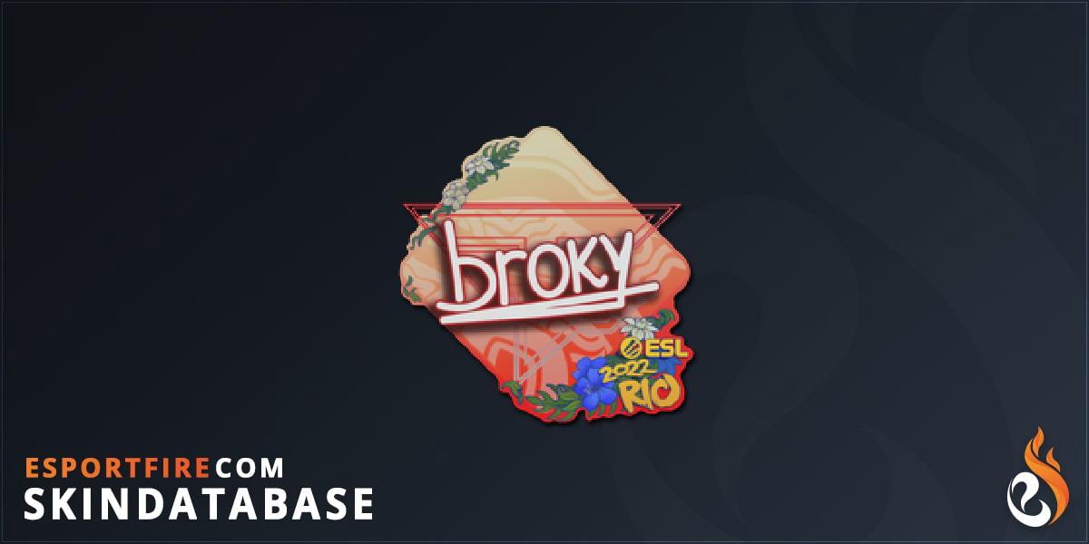 Sticker | broky | Rio 2022 - EsportFire.com