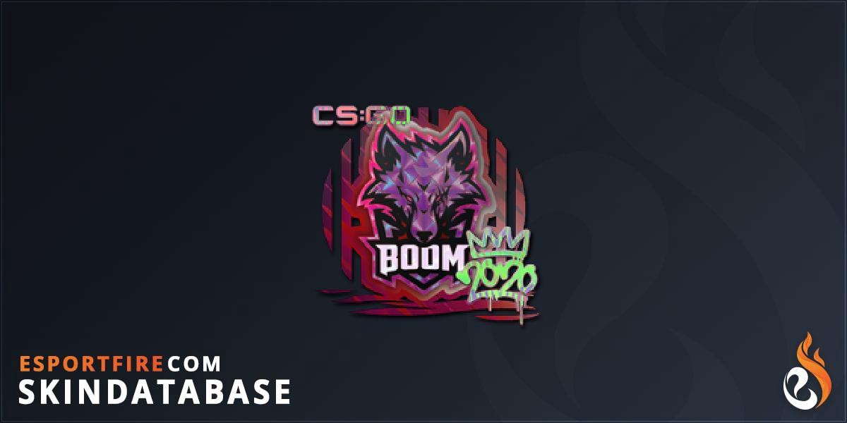 Sticker | Boom (Holo) | 2020 RMR - EsportFire.com