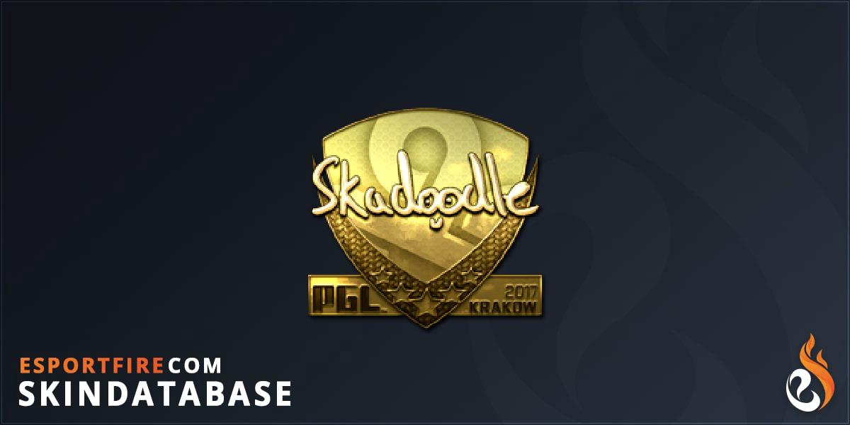 Sticker | Skadoodle (Gold) | Krakow 2017 - EsportFire.com