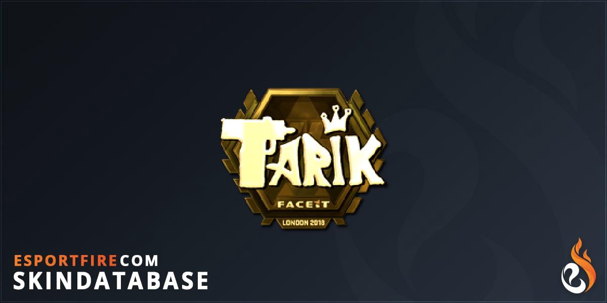 Sticker | tarik (Gold) | London 2018 - EsportFire.com