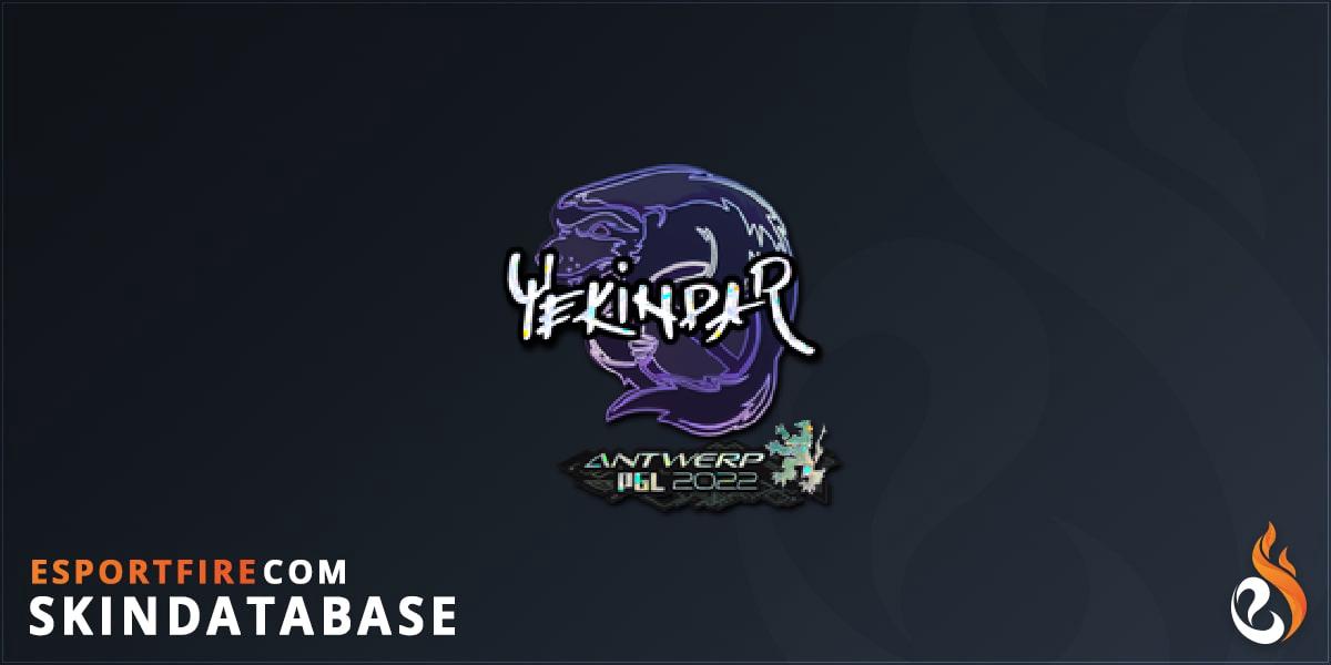 Sticker | YEKINDAR (Glitter) | Antwerp 2022 - EsportFire.com