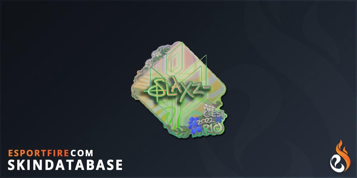 Sticker | slaxz- (Holo) | Rio 2022 - EsportFire.com