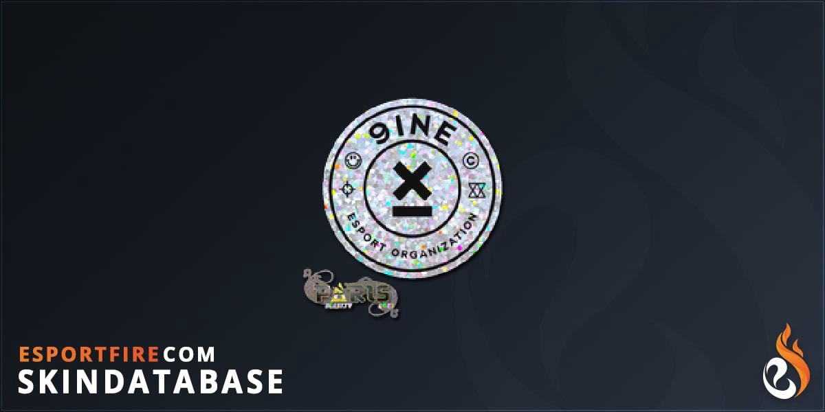 Sticker | 9INE (Glitter) | Paris 2023 - EsportFire.com