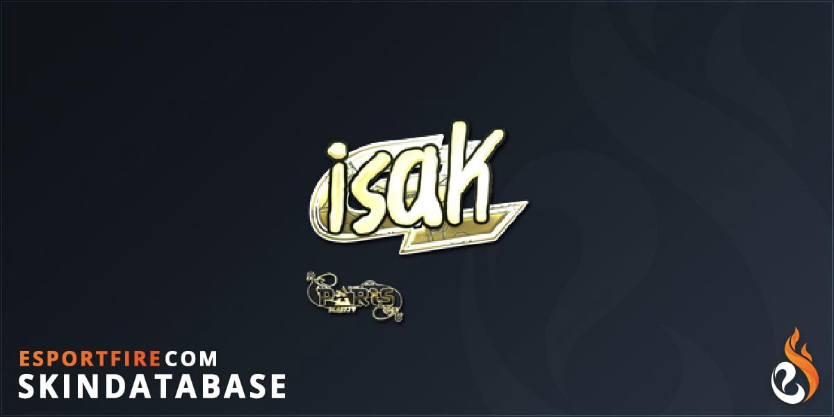 Sticker | isak (Gold) | Paris 2023 - EsportFire.com