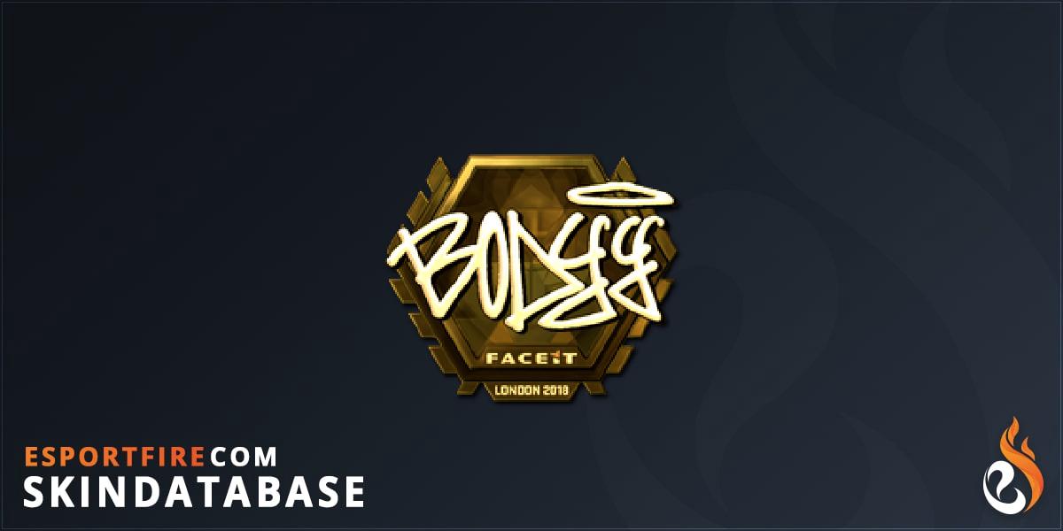 Sticker | bodyy (Gold) | London 2018 - EsportFire.com