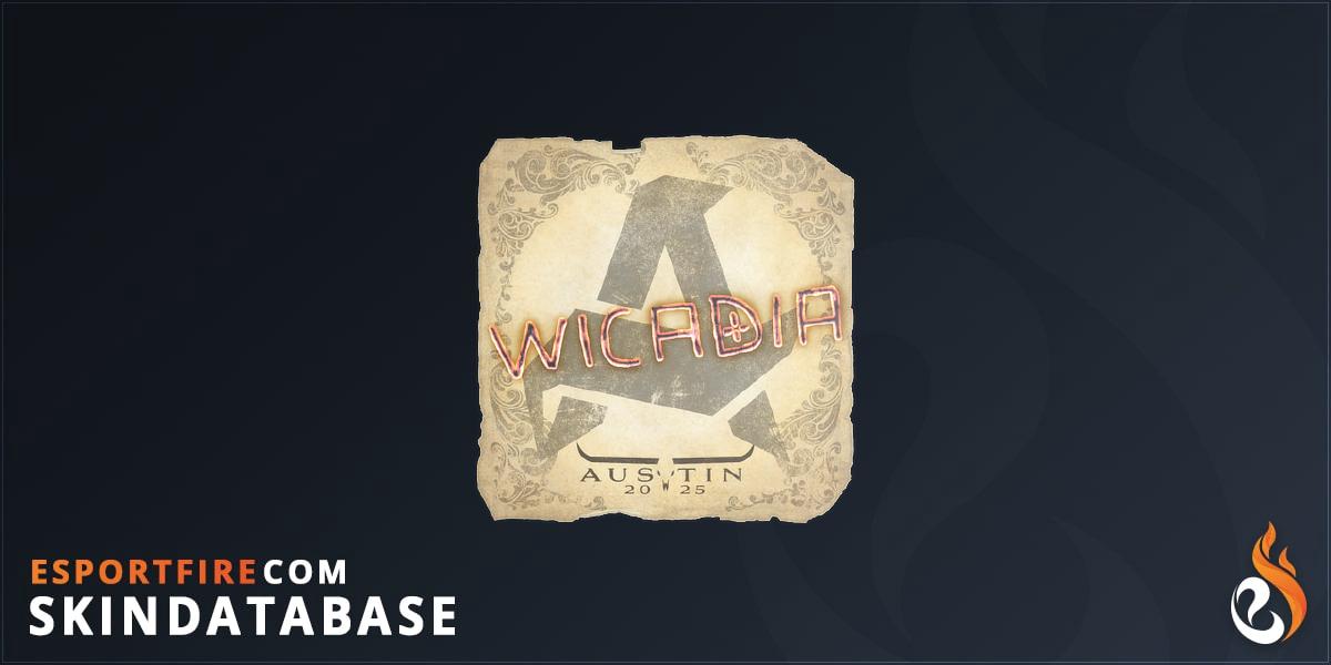 Sticker | Wicadia | Austin 2025 - EsportFire.com