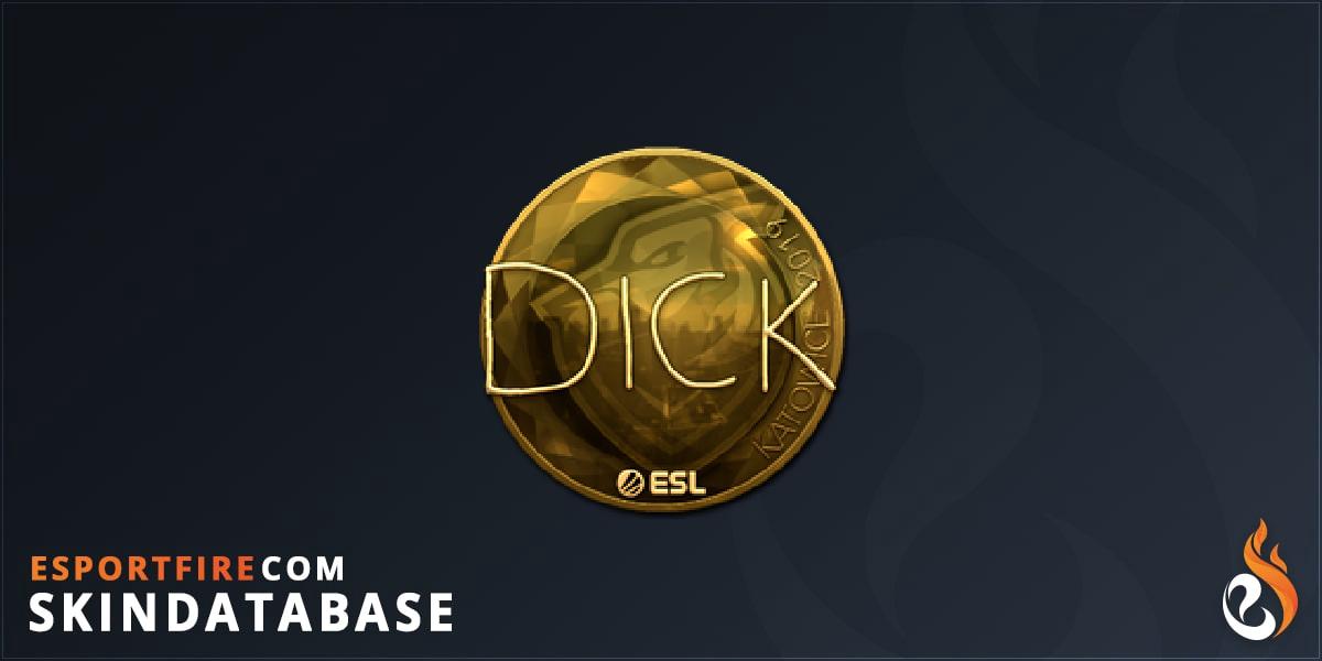 Sticker | DickStacy (Gold) | Katowice 2019 - EsportFire.com