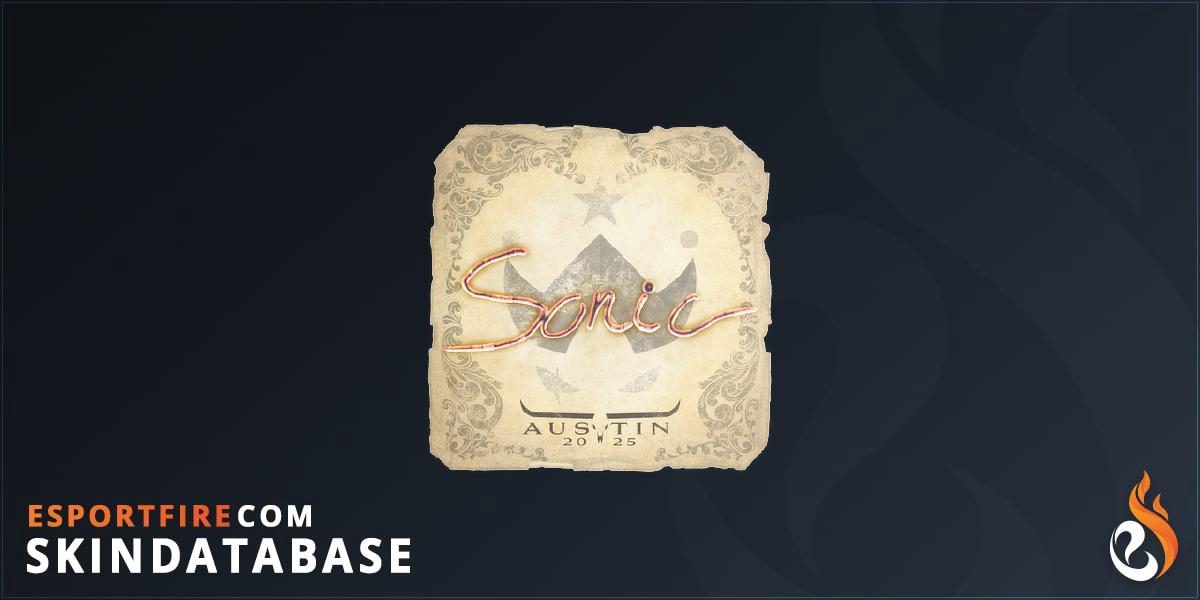 Sticker | Sonic | Austin 2025 - EsportFire.com