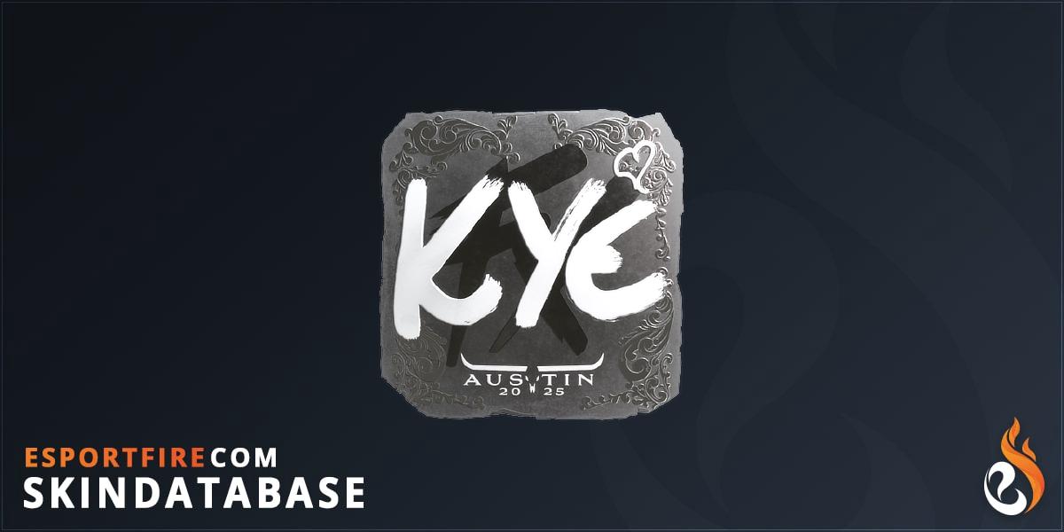 Sticker | kye (Foil) | Austin 2025 - EsportFire.com