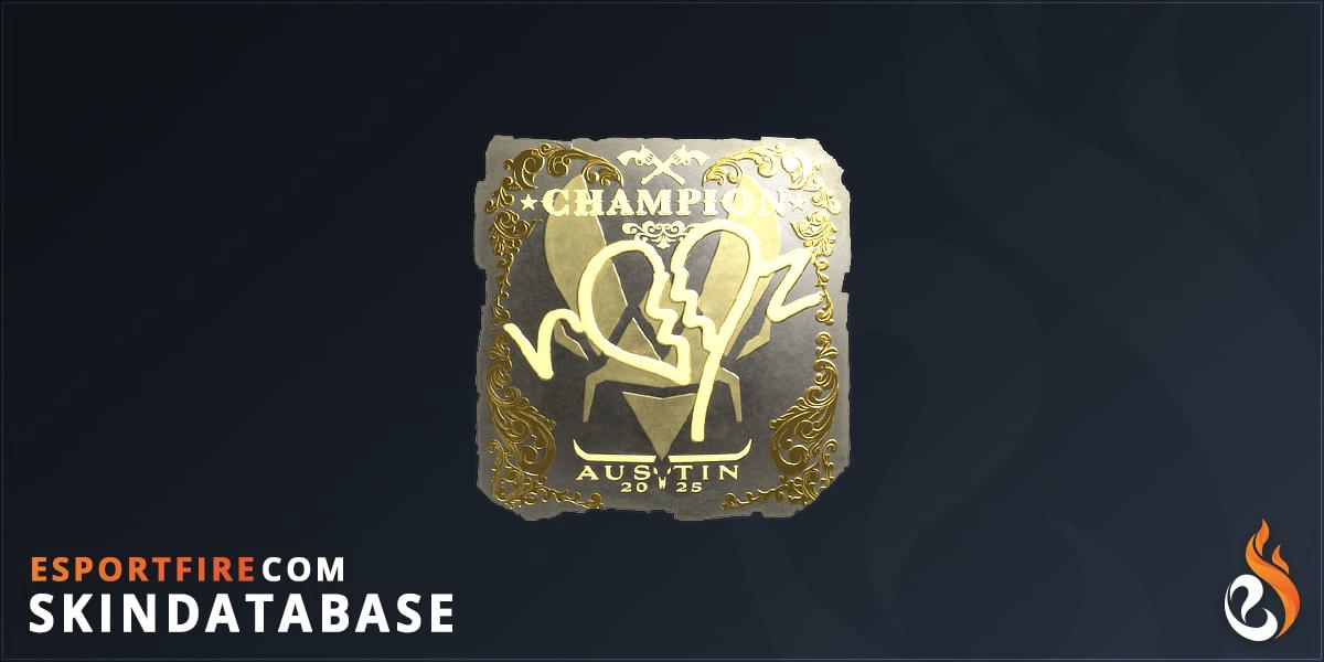 Sticker | ropz (Gold, Champion) | Austin 2025 - EsportFire.com