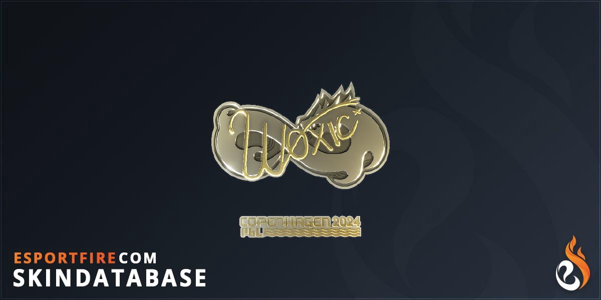 Sticker | woxic (Gold) | Copenhagen 2024 - EsportFire.com