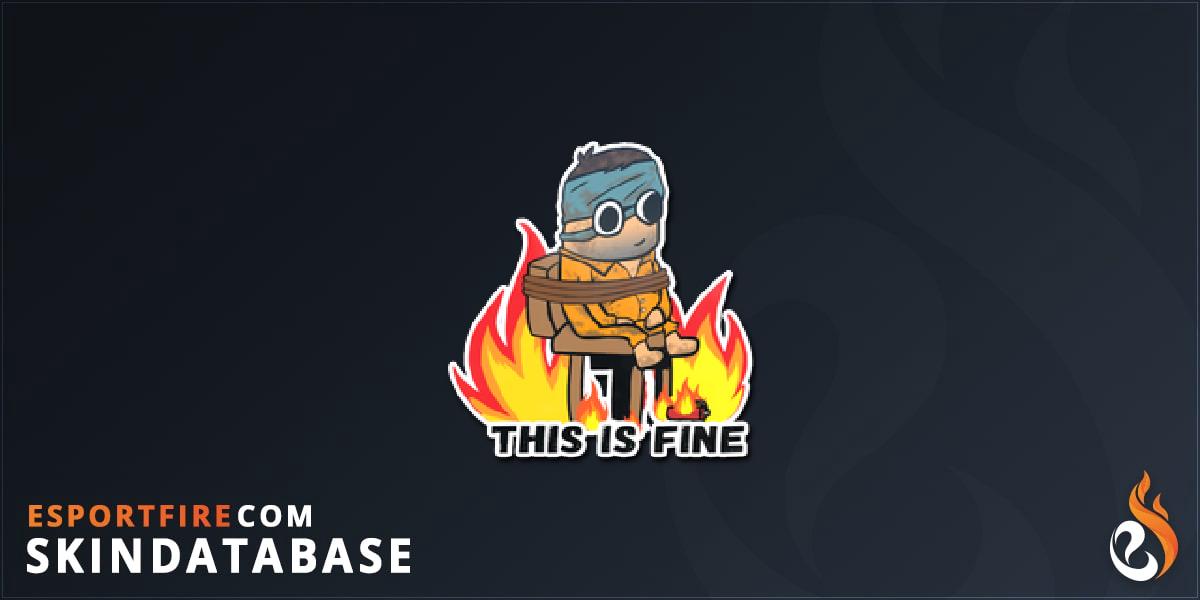 Sticker | This Is Fine (H) - EsportFire.com